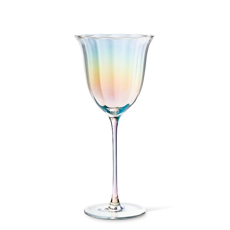 Iris Tulip Wine Glass-9"H(11oz) – Steeling Home
