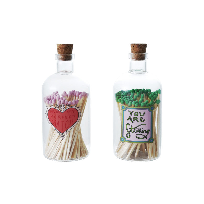 Glass Jar with Matches – Steeling Home