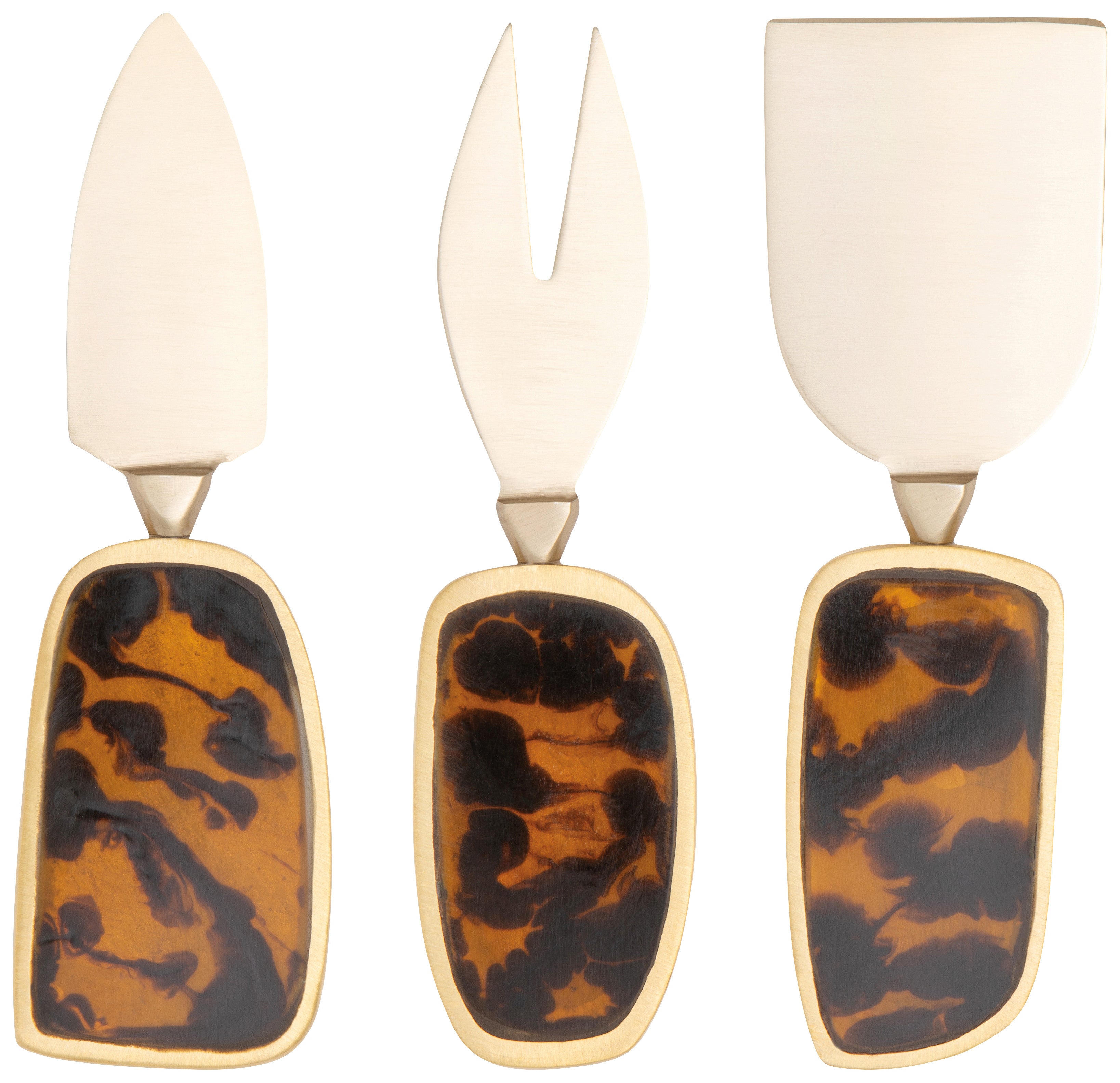 Cheese Knives Tortoise - Set/3 – Steeling Home