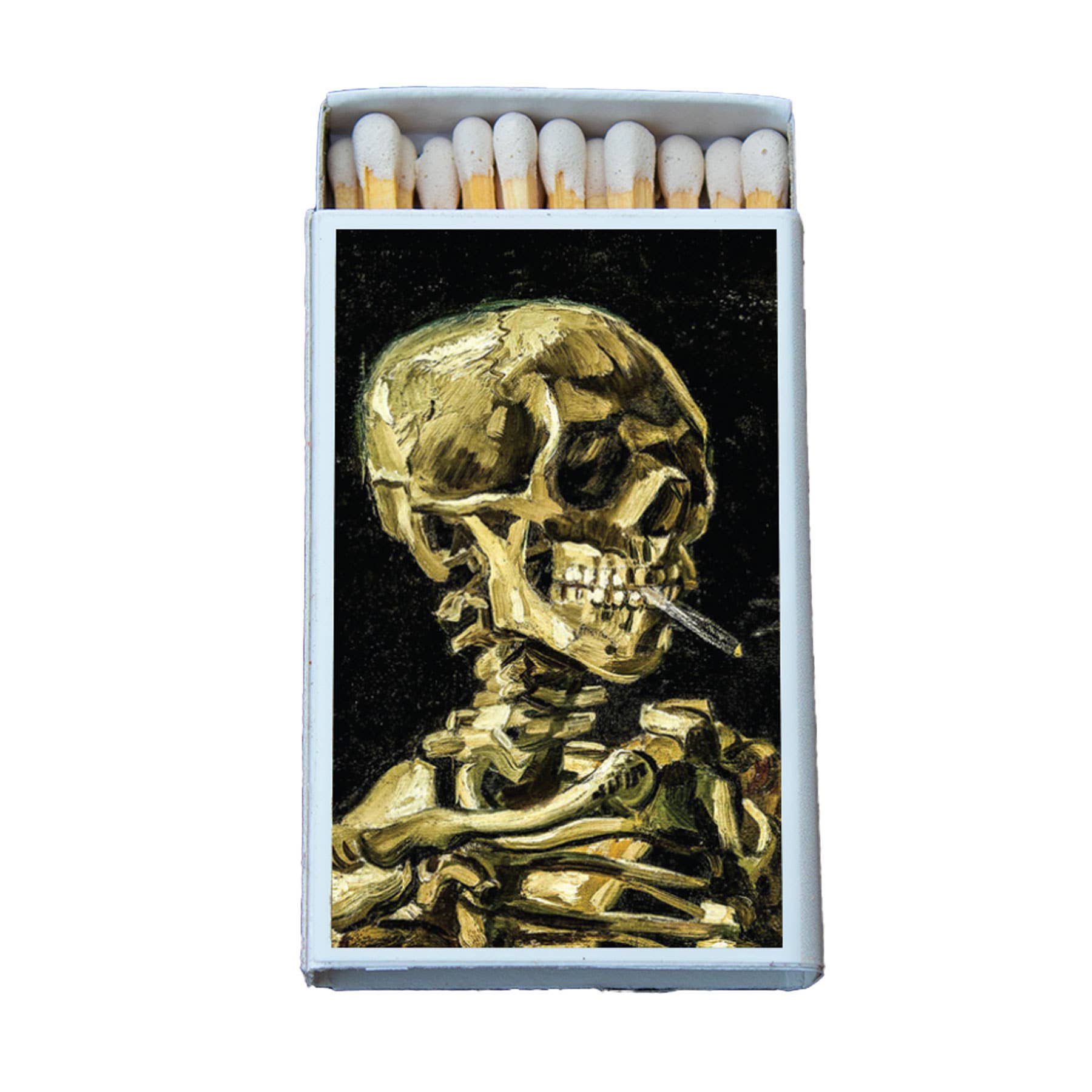 Van Gogh Skull Burning Cigarette Matchbox – Steeling Home