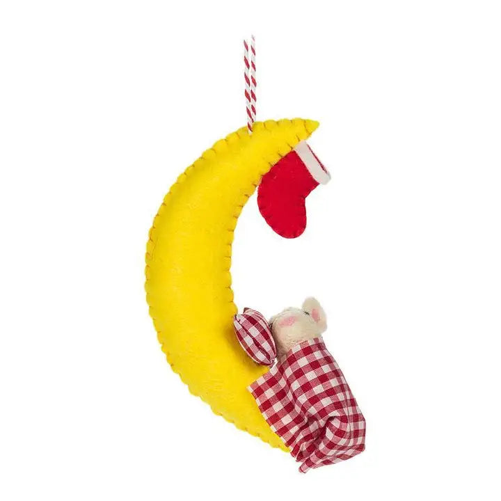 Baby Mouse on Moon Ornament – Steeling Home
