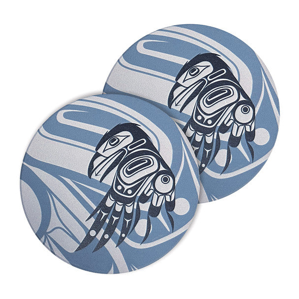 Ceramic Coasters (set of 2) - Raven Moon – Steeling Home