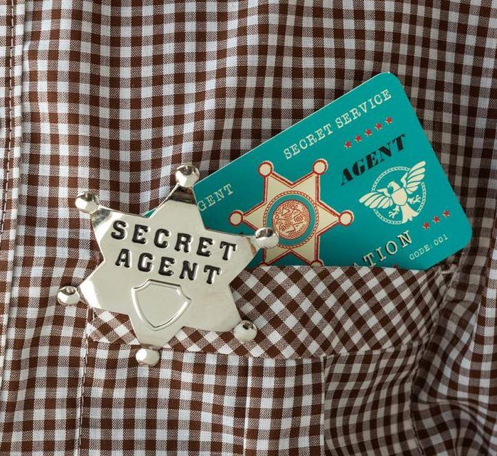 Secret Agent Badge & ID Card – Steeling Home